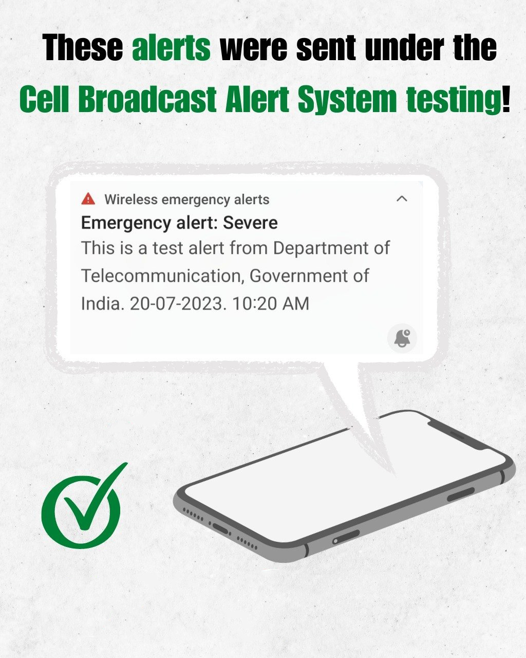 No Need To Panic Dot To Conduct Cell Broadcast Alert System Testing To Enhance Emergency